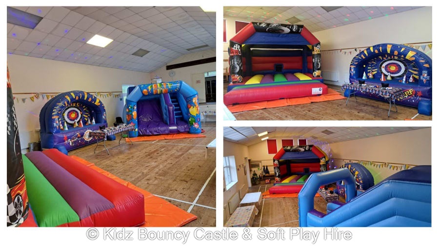 Bounce-Shoot & Slide Disco Party - Bouncy castle, soft play, themed ...